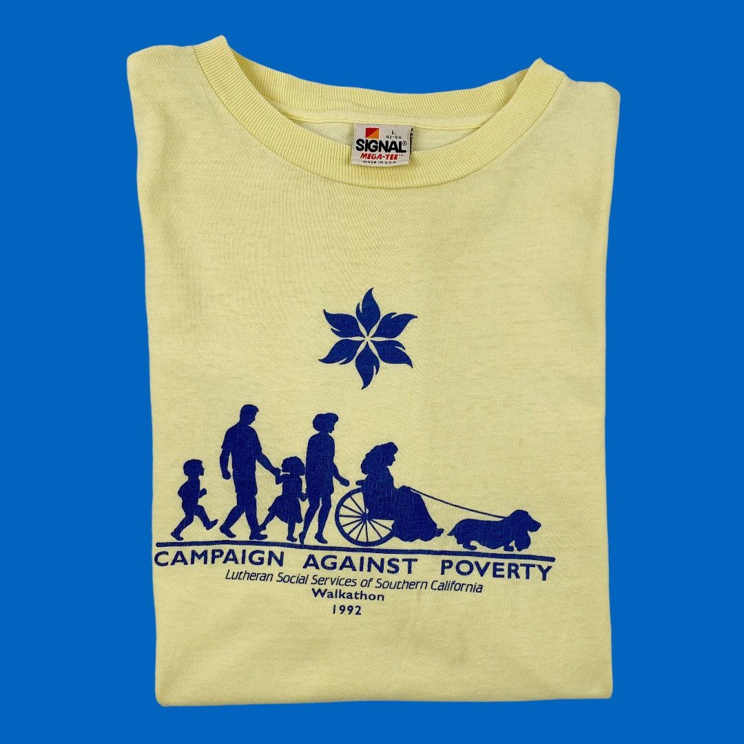 Art × Vintage VTG 1992 Los Angeles Campaign Against Poverty Walkathon ...
