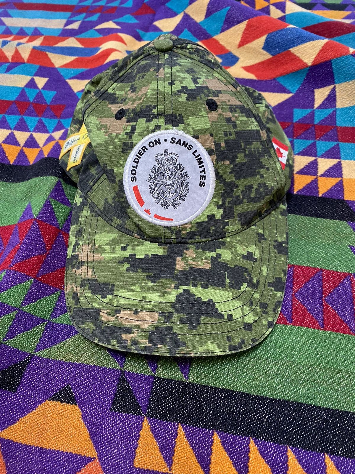 Military Canadian Forces Cadpat Camo Hat - Canada Army Vintage Rare ...