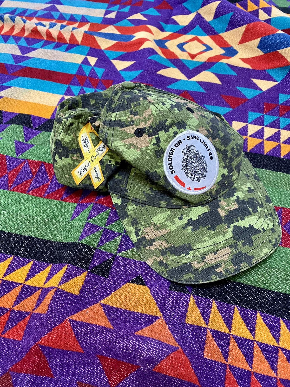 Military Canadian Forces Cadpat Camo Hat - Canada Army Vintage Rare ...
