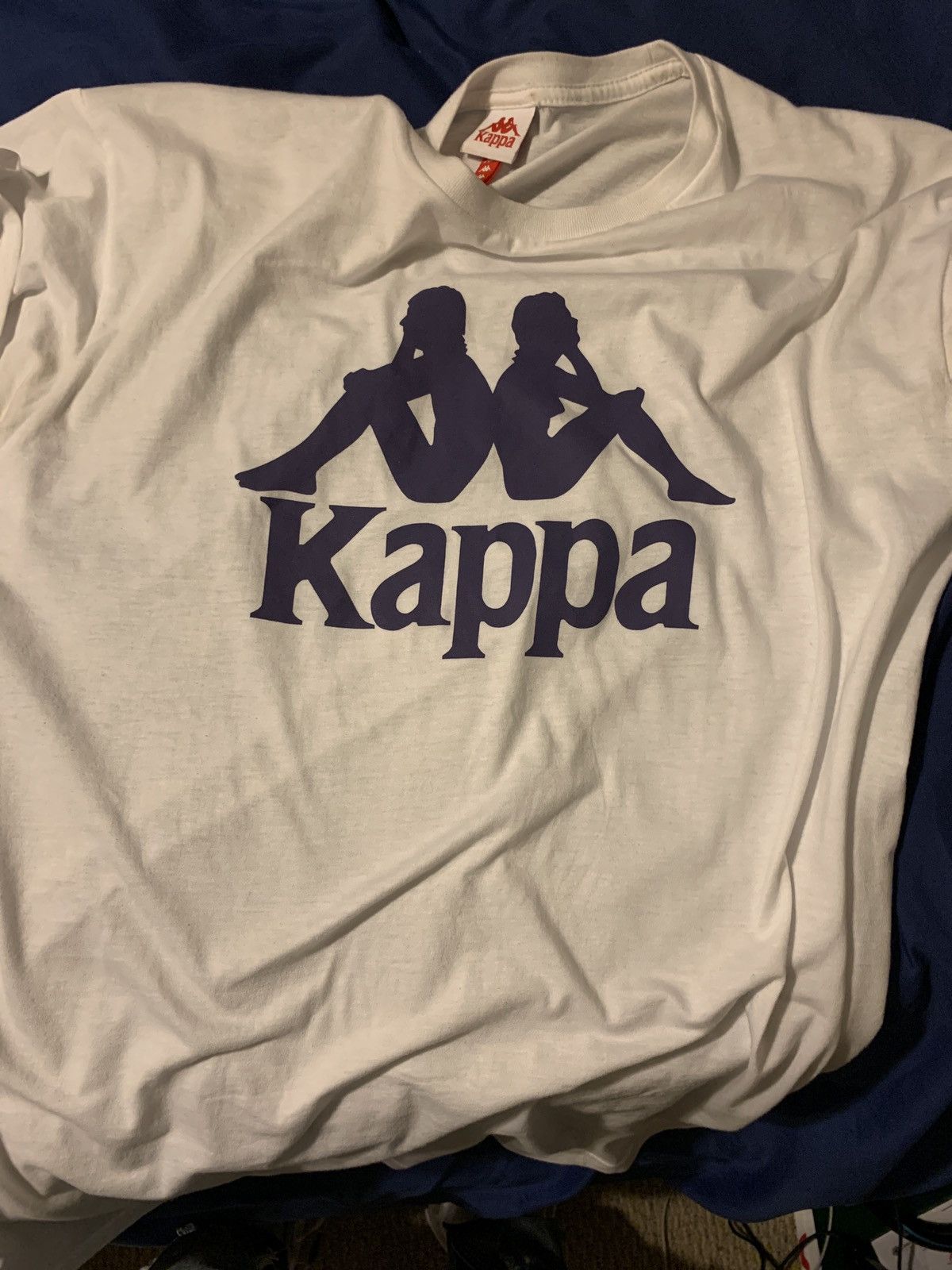 Kappa White and purple Kappa tee | Grailed