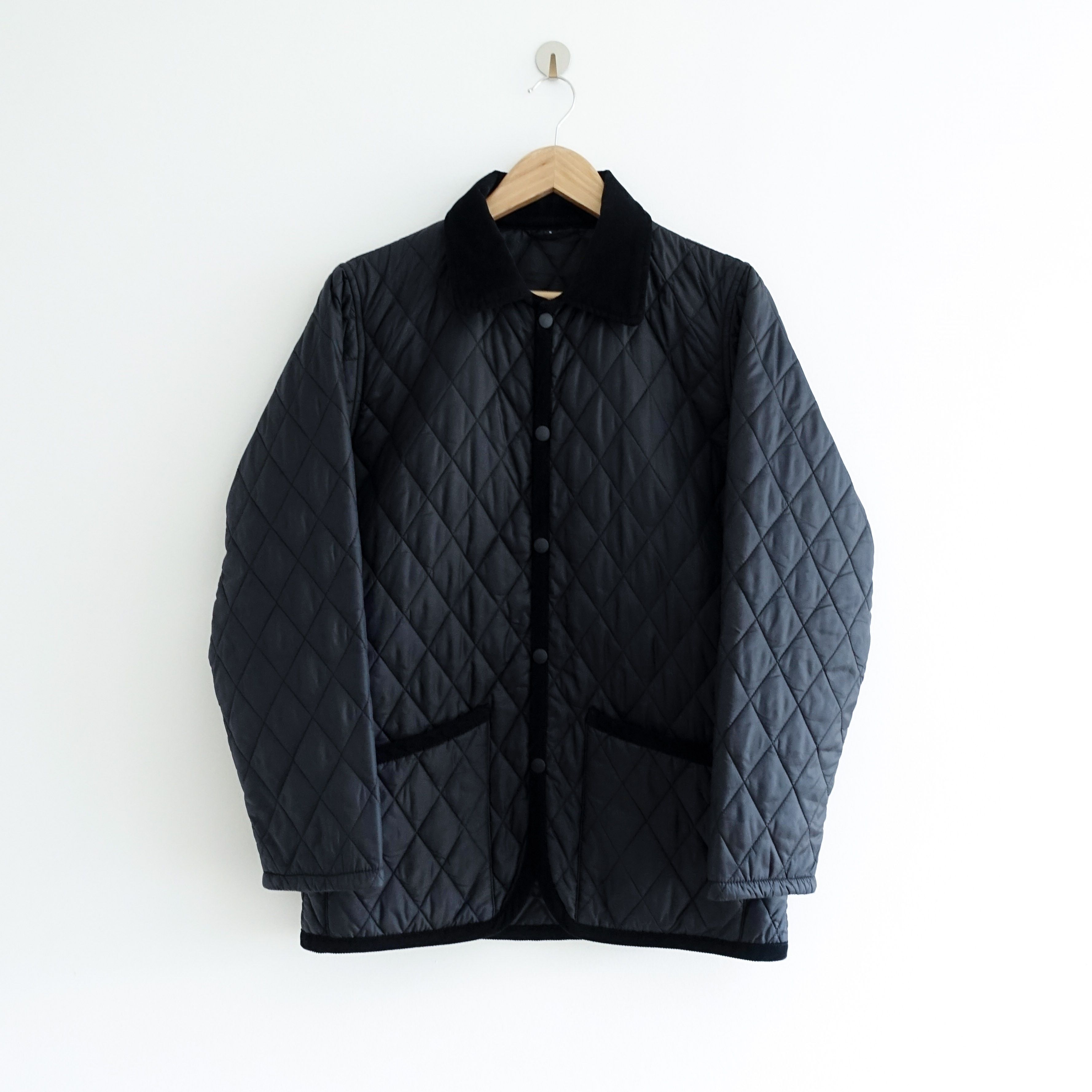 Muji Black Quilted Jacket | Grailed