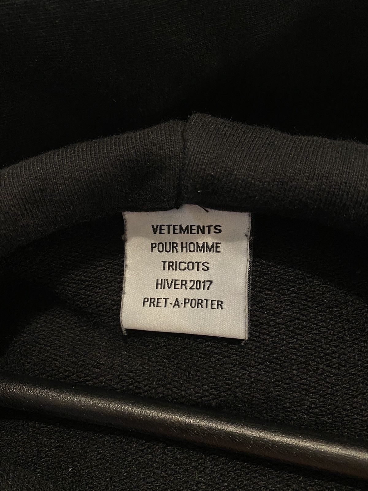 Vetements 2017 Vetements TFD Total Fucking Darkness Zip Up Hoodie | Grailed