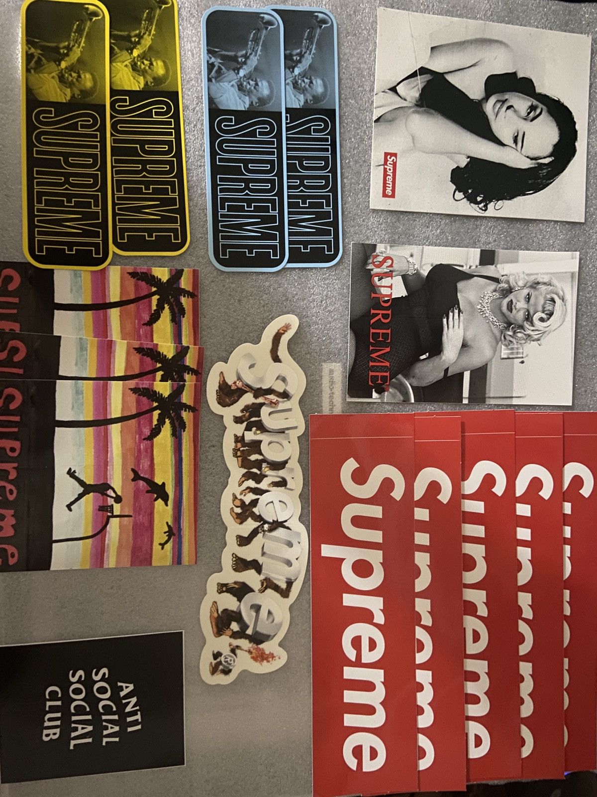 Anti Social Social Club × Supreme Supreme sticker pack assorted ...
