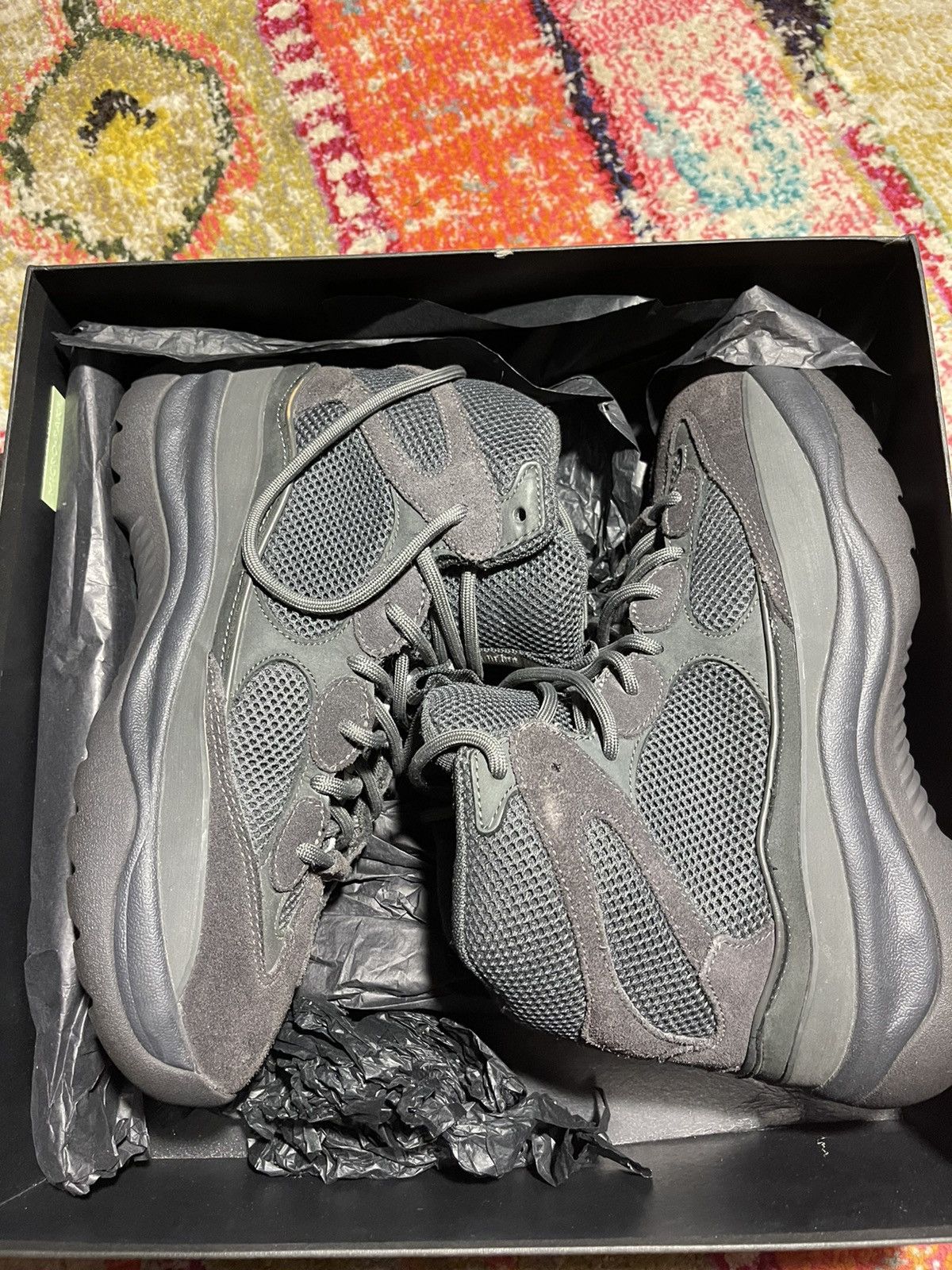 Yeezy YEEZY SEASON 6 DESERT BOOT GRAPHITE | Grailed