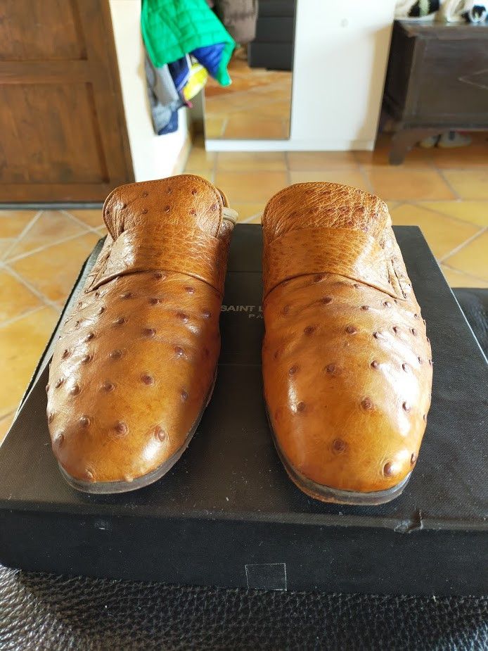 Other 100% real ostrich skin slippers | Grailed