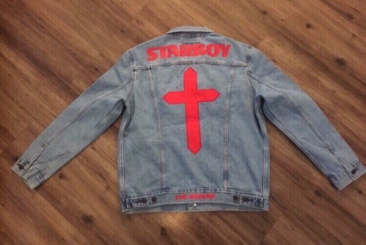 The Weeknd Starboy Denim Jacket | Grailed