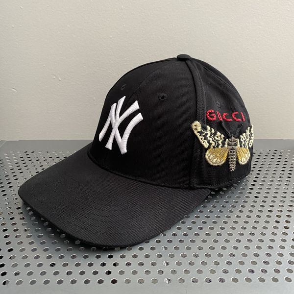 Gucci Gucci New York Yankees Hat Black Adjustable | Grailed