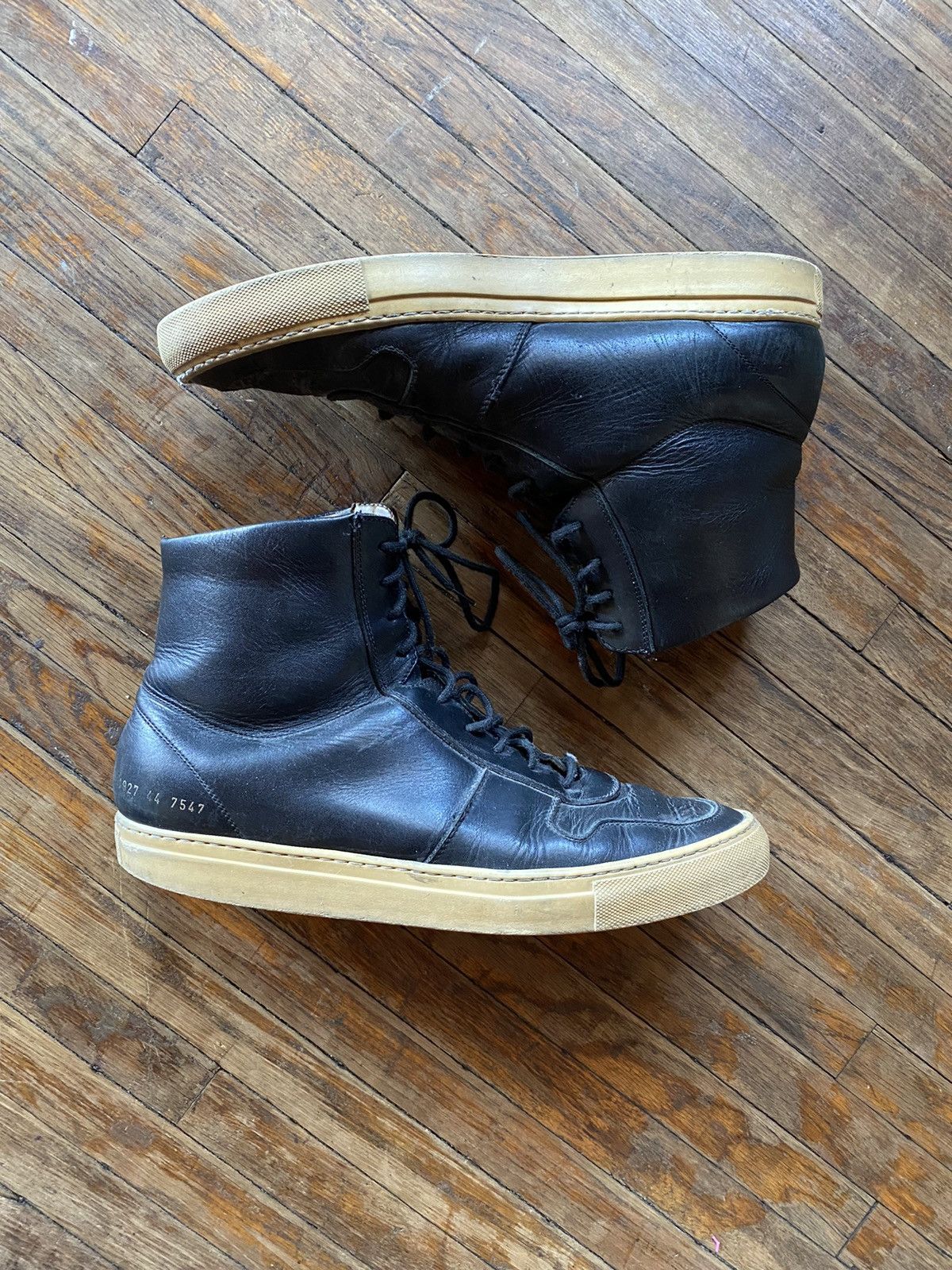 Common Projects × Vintage RARE Common Projects Bball High Black Sneaker ...