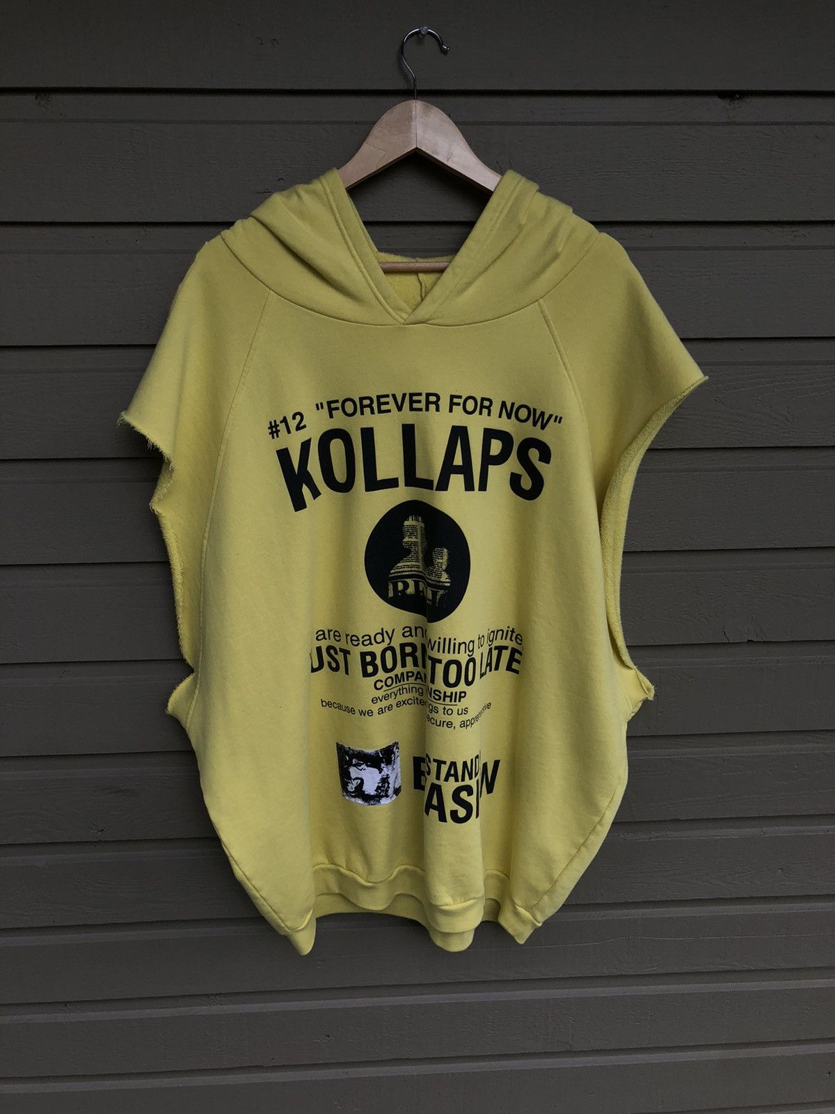 Raf Simons Raf Simons spring-summer 2002 KOLLAPS HOODIE | Grailed