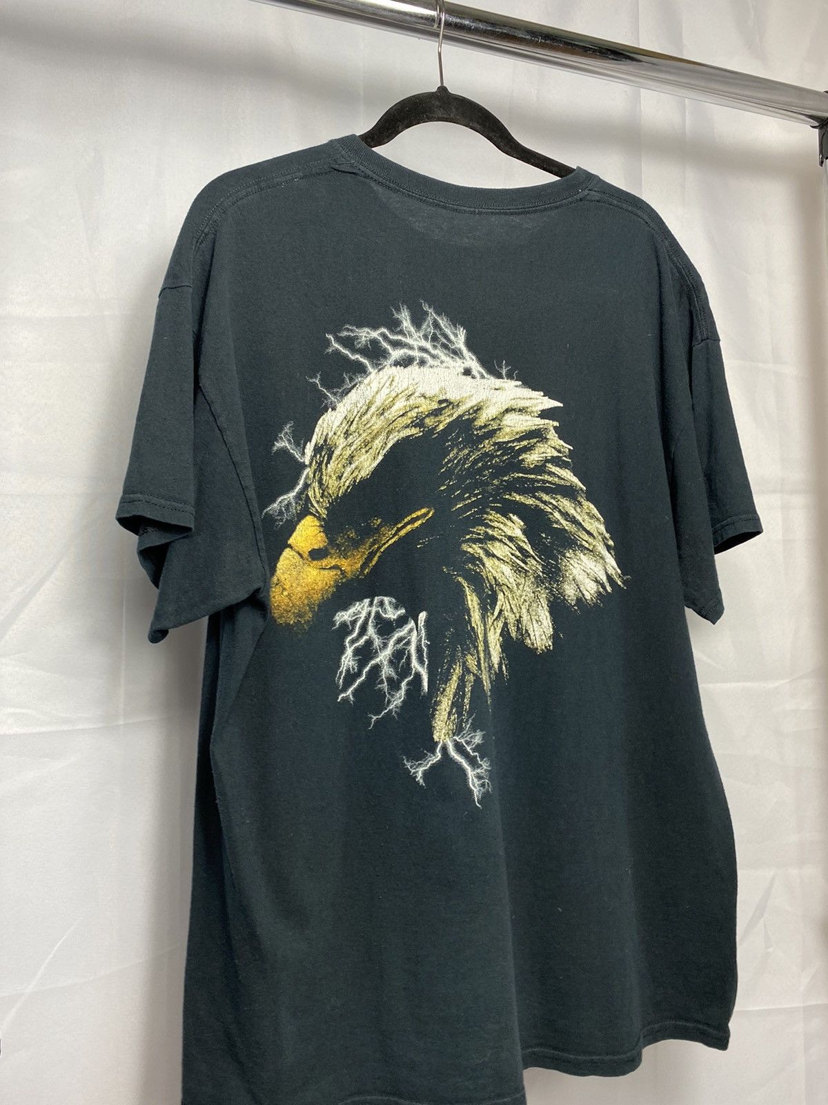 Travis Scott × Vintage Travis Scott Coney Island Eagle Lightning Tee ...