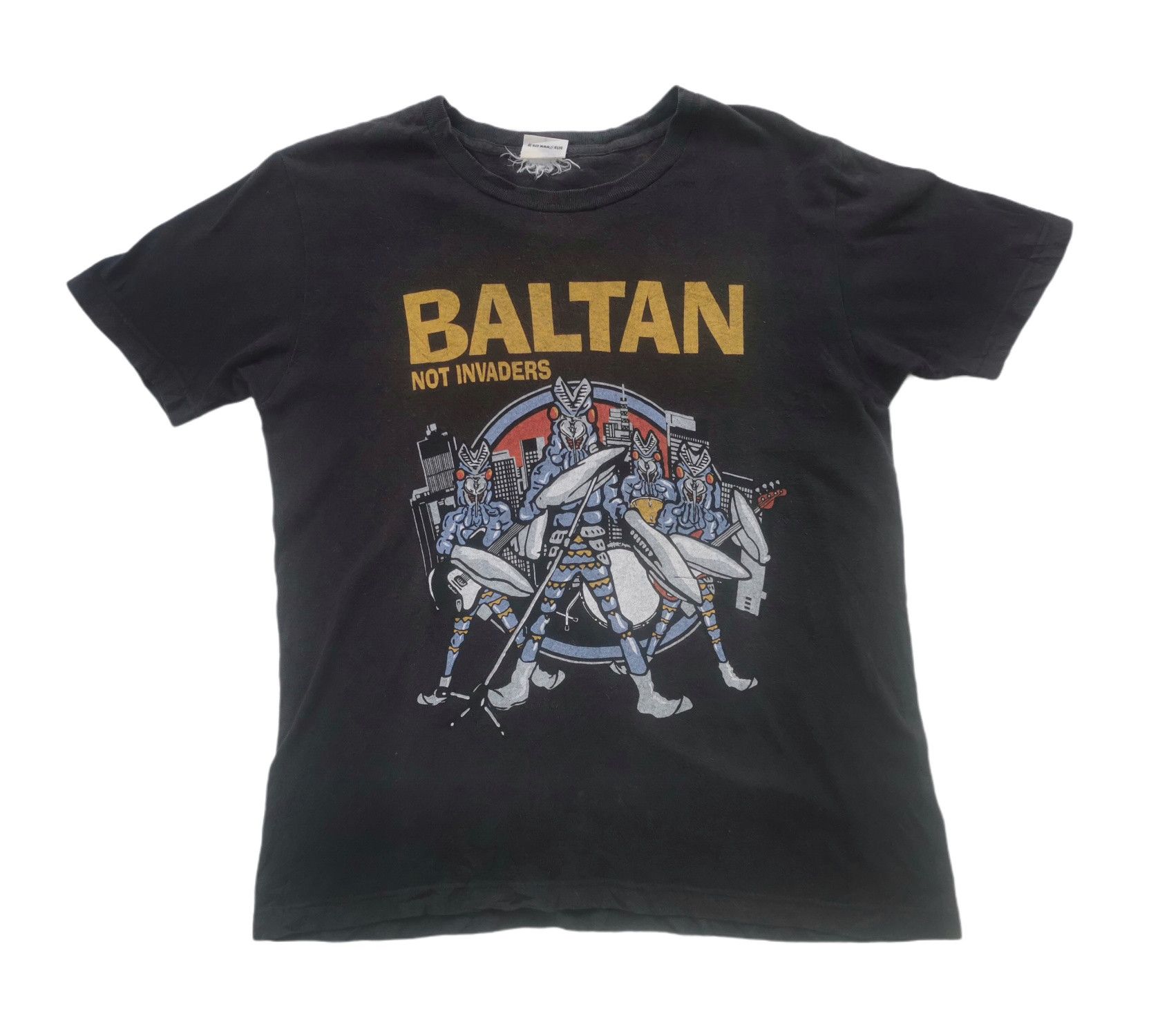 Anime × Band Tees × Cartoon Network Vintage Ultraman Baltan Monster T ...
