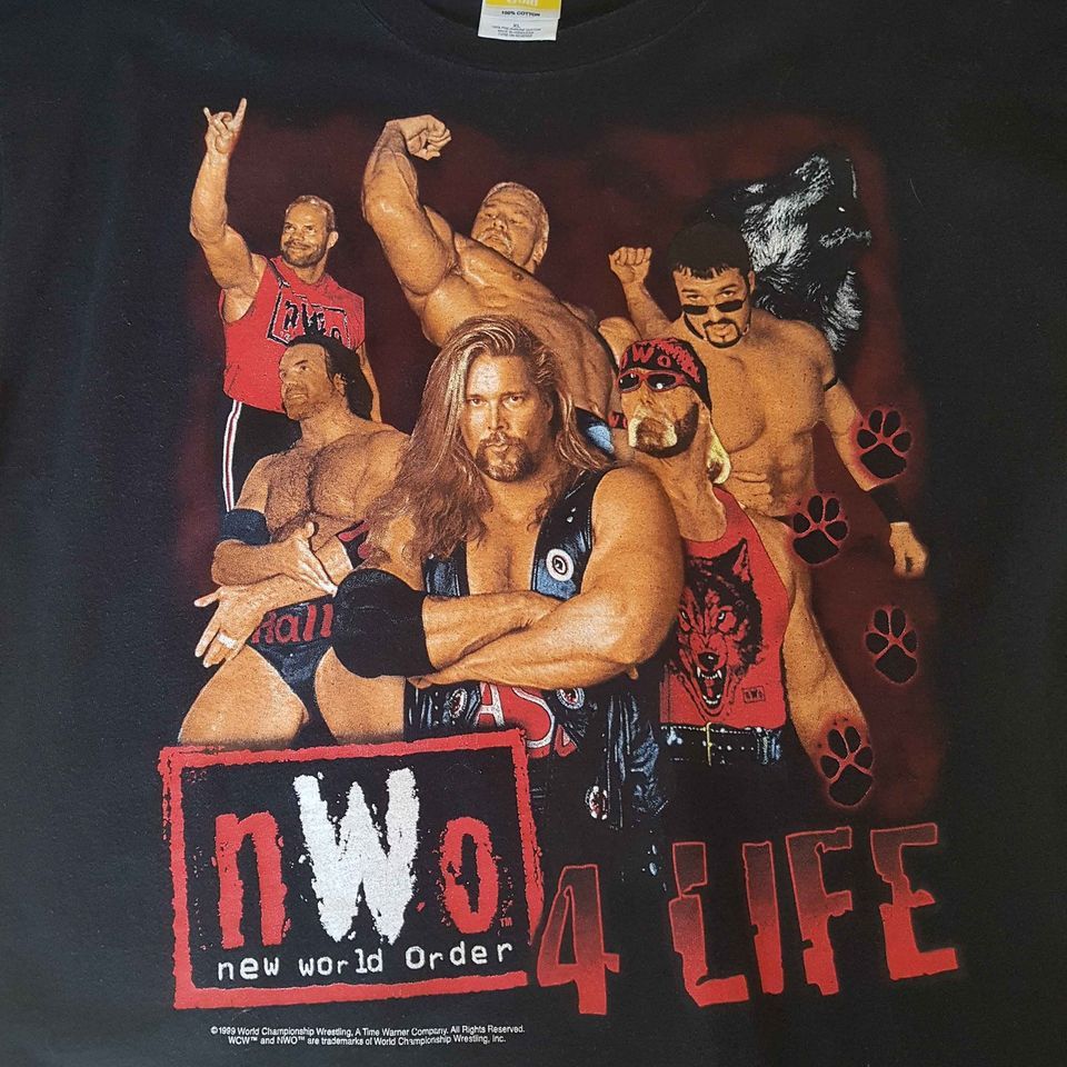 WCW/nWo WCW NWO VINTAGE SHIRT WOLFPACK | Grailed
