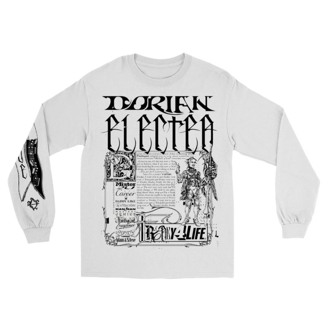 Band Tees × GOTHBOICLIQUE × Lil Peep Dorian Electra Flamboyant Medival ...