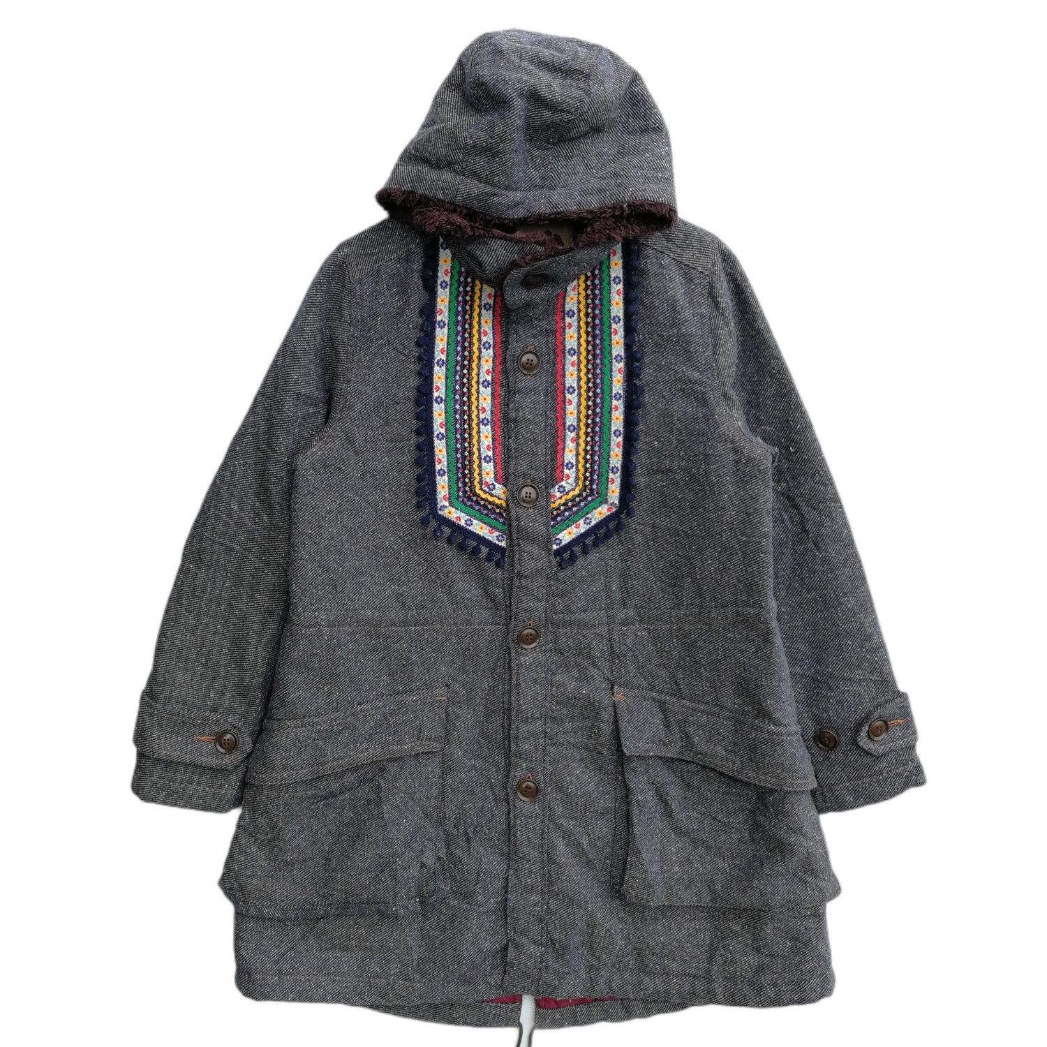Japanese Brand × Native Jean Nassaus Company Navajo Style Parka Long ...