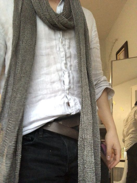 Deepti Silver Chainmail Scarf | Grailed
