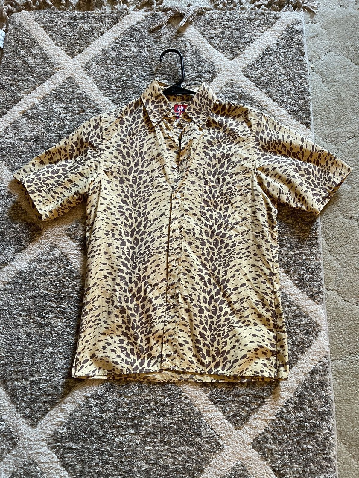 Bape Bape leopard print shirt | Grailed