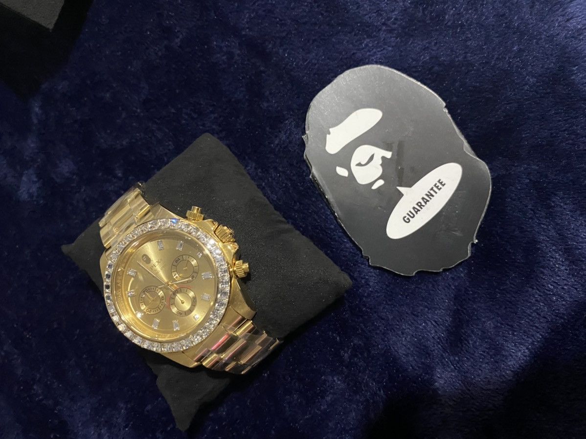Bape A BATHING APE BAPE BAPEX GOLD 2021 WITH SWAROVSKI DIAMONDS | Grailed
