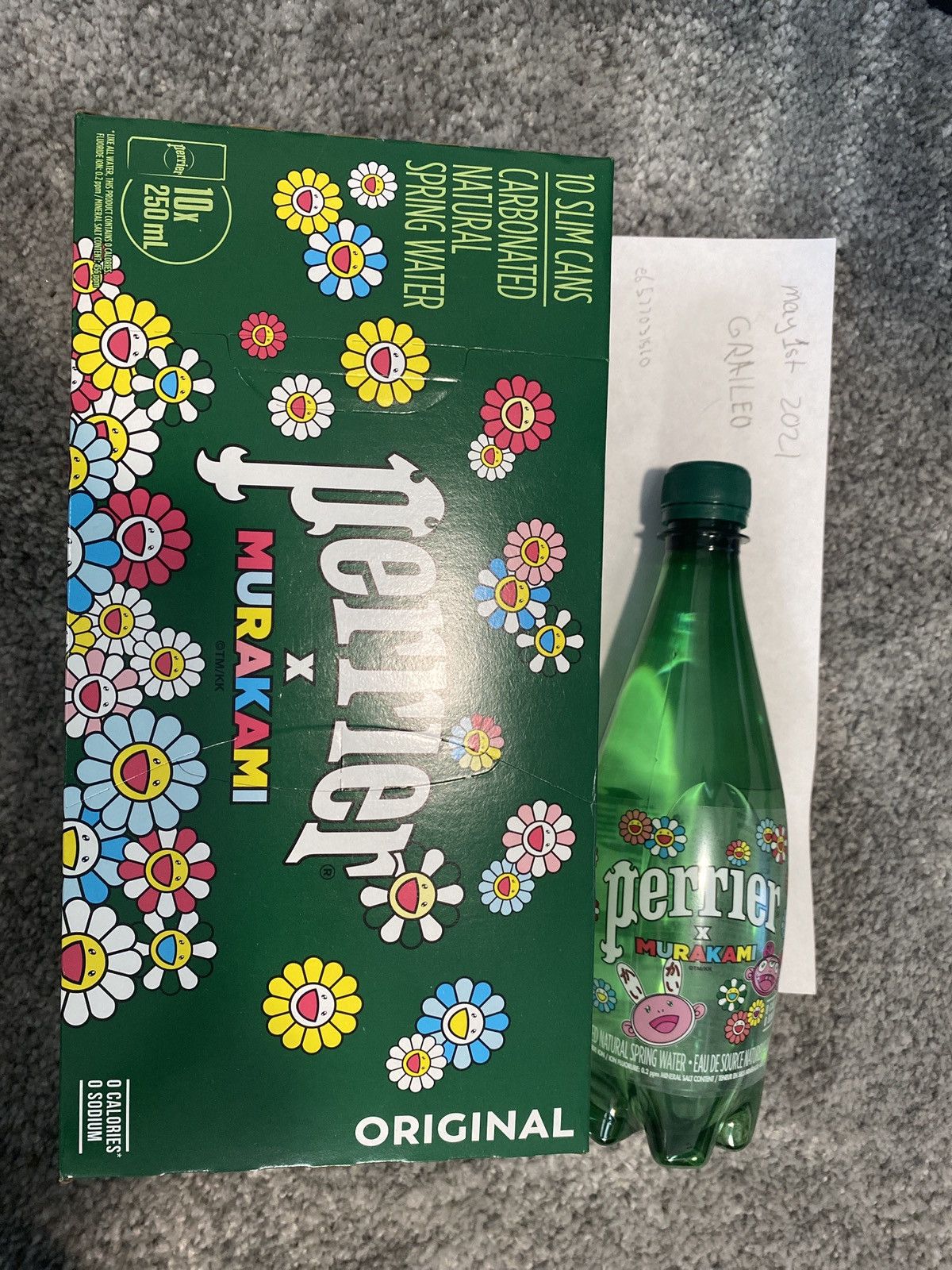 Takashi Murakami Perrier X Murakami 10 pack + Free Perrier X Murakami ...