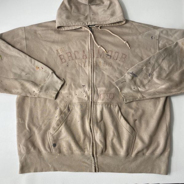 Vintage VINTAGE 90s PAINT SPLATTER ZIP UP USA EARTH TRAVIS BROWN | Grailed