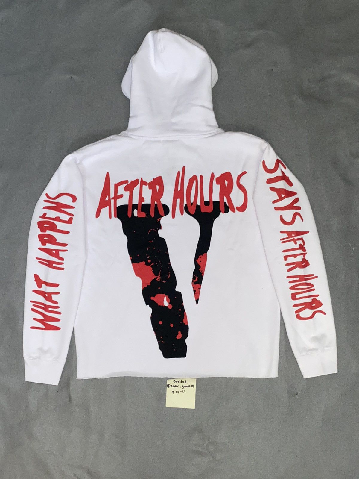 Vlone Vlone x The Weeknd “What Happens After Hours” Hoodie | Grailed