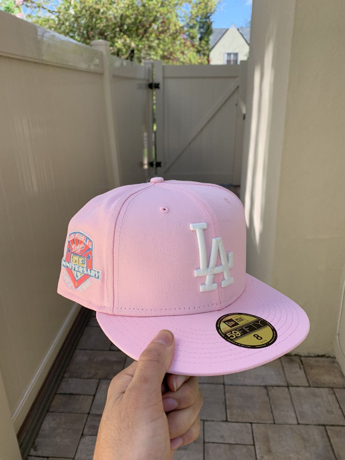 New Era Pink Los Angeles Dodgers 50th Anniversary Fitted hat | Grailed