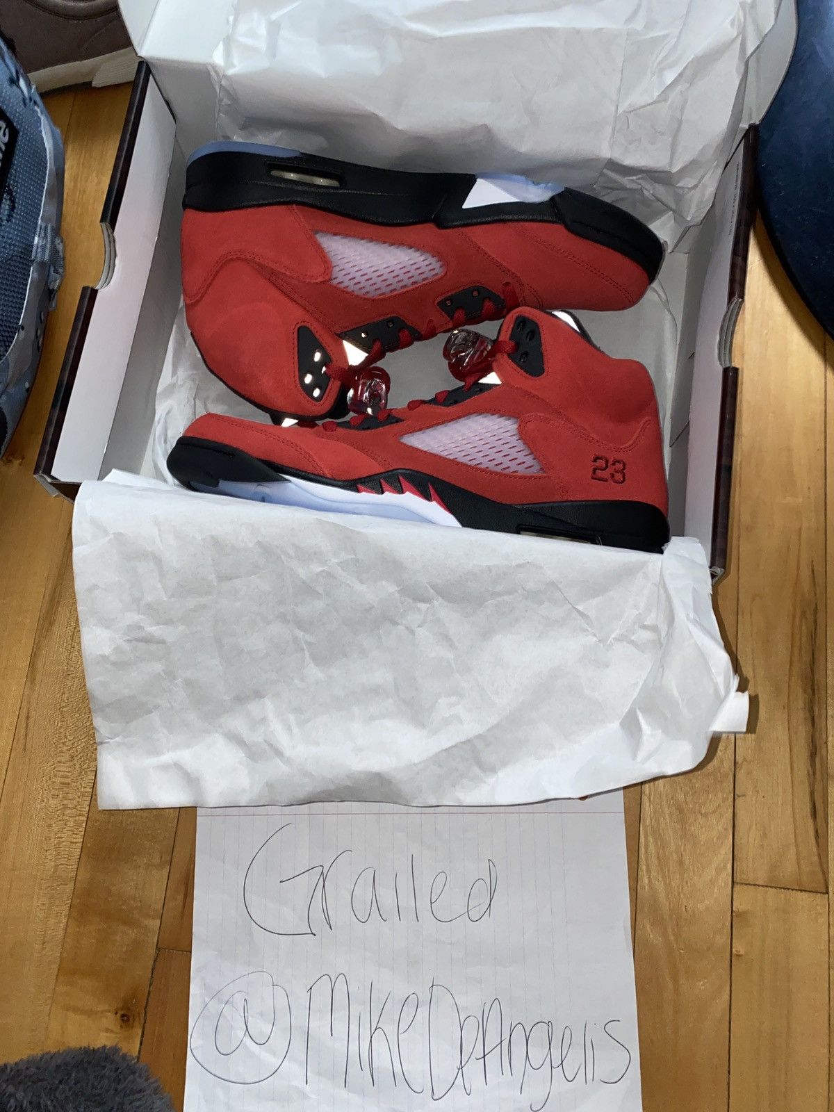 Jordan Brand Jordan 5 Retro Raging Bull Red (2021) | Grailed