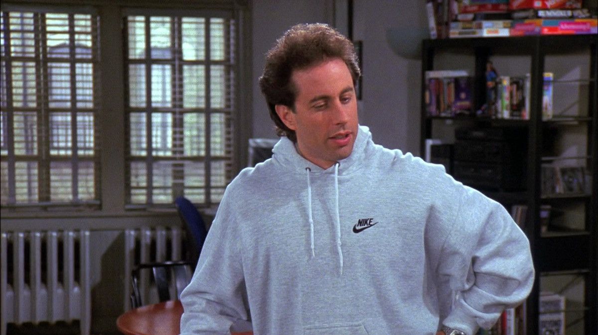 Nike × Vintage 90s Nike Hoodie Worn By Jerry Seinfeld | Grailed