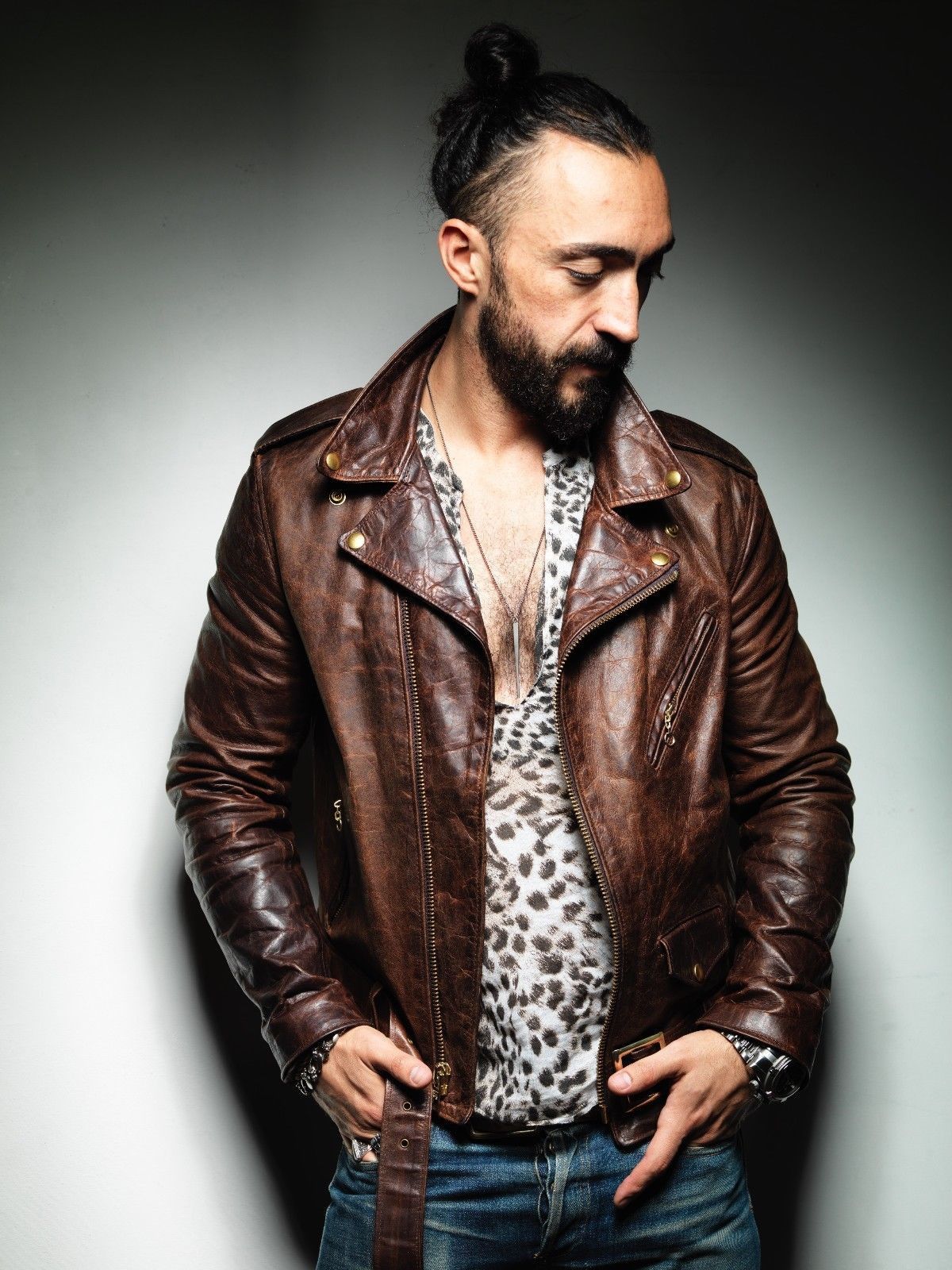 Leather Jacket × Schott Schott 619 Hand Oiled CowHide Leather Jacket ...