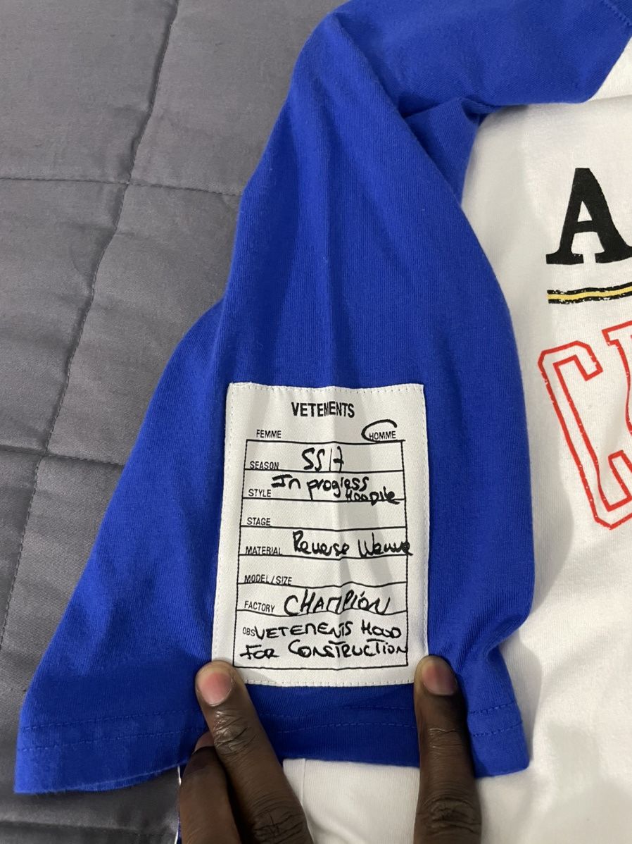 Champion × Vetements Vetements x Champion SS t shirt | Grailed Champion × Vetements Vetements x Champion SS t shirt | Grailed
