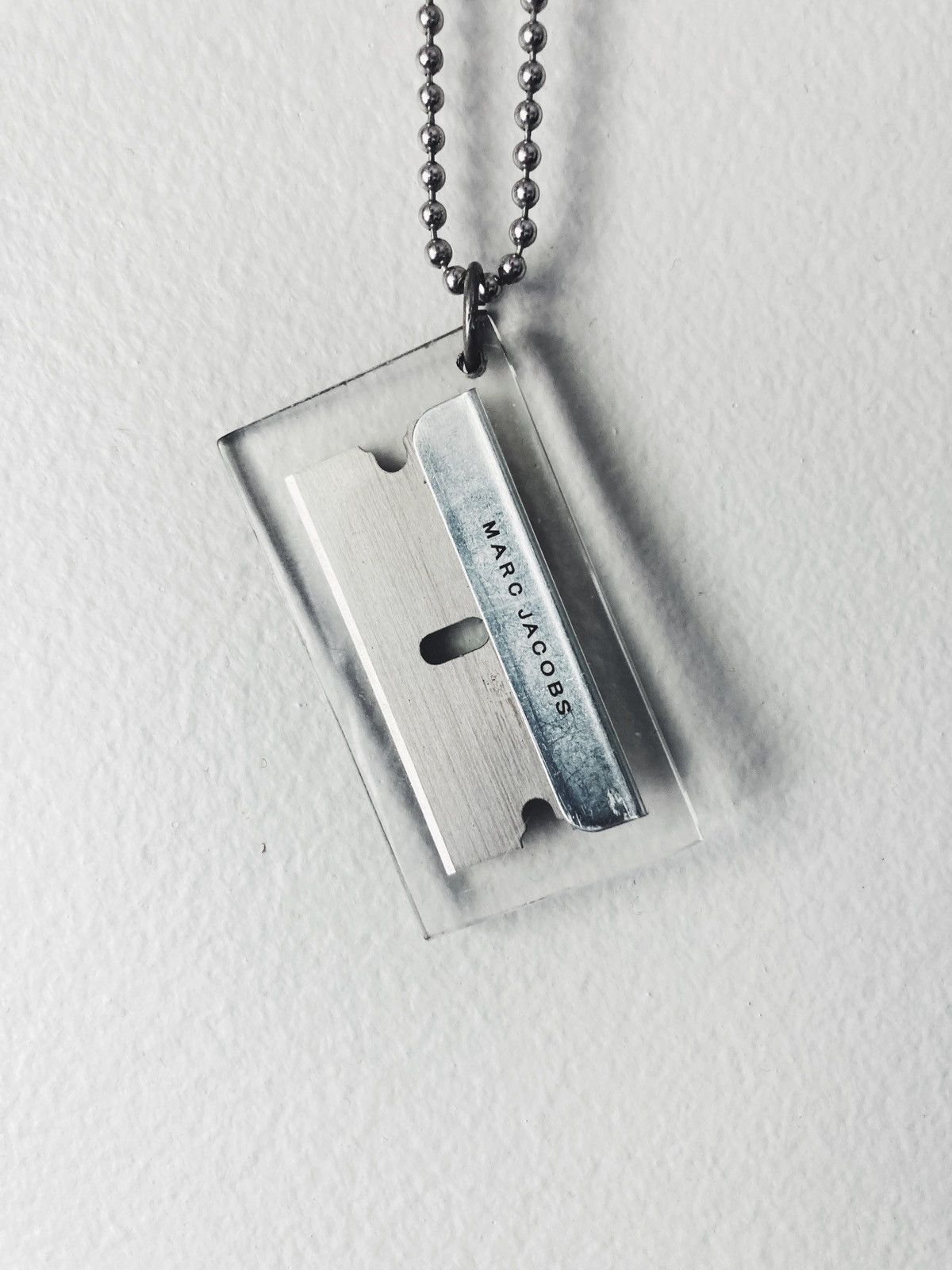 Marc Jacobs Marc Jacobs Silver (Limited Edition) Razor Blade Pendant ...