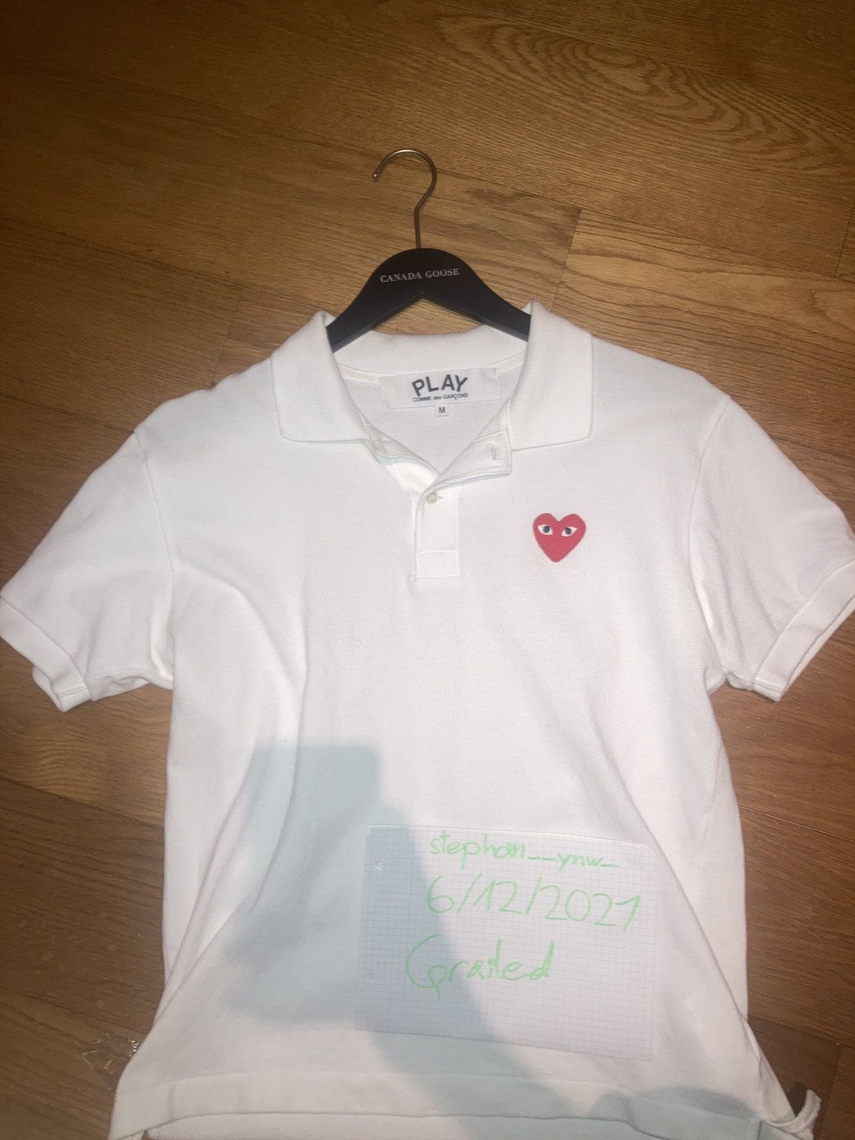 CDG by Comme des Garcons Commen Des Garçon Play CDG logo polo shirt ...