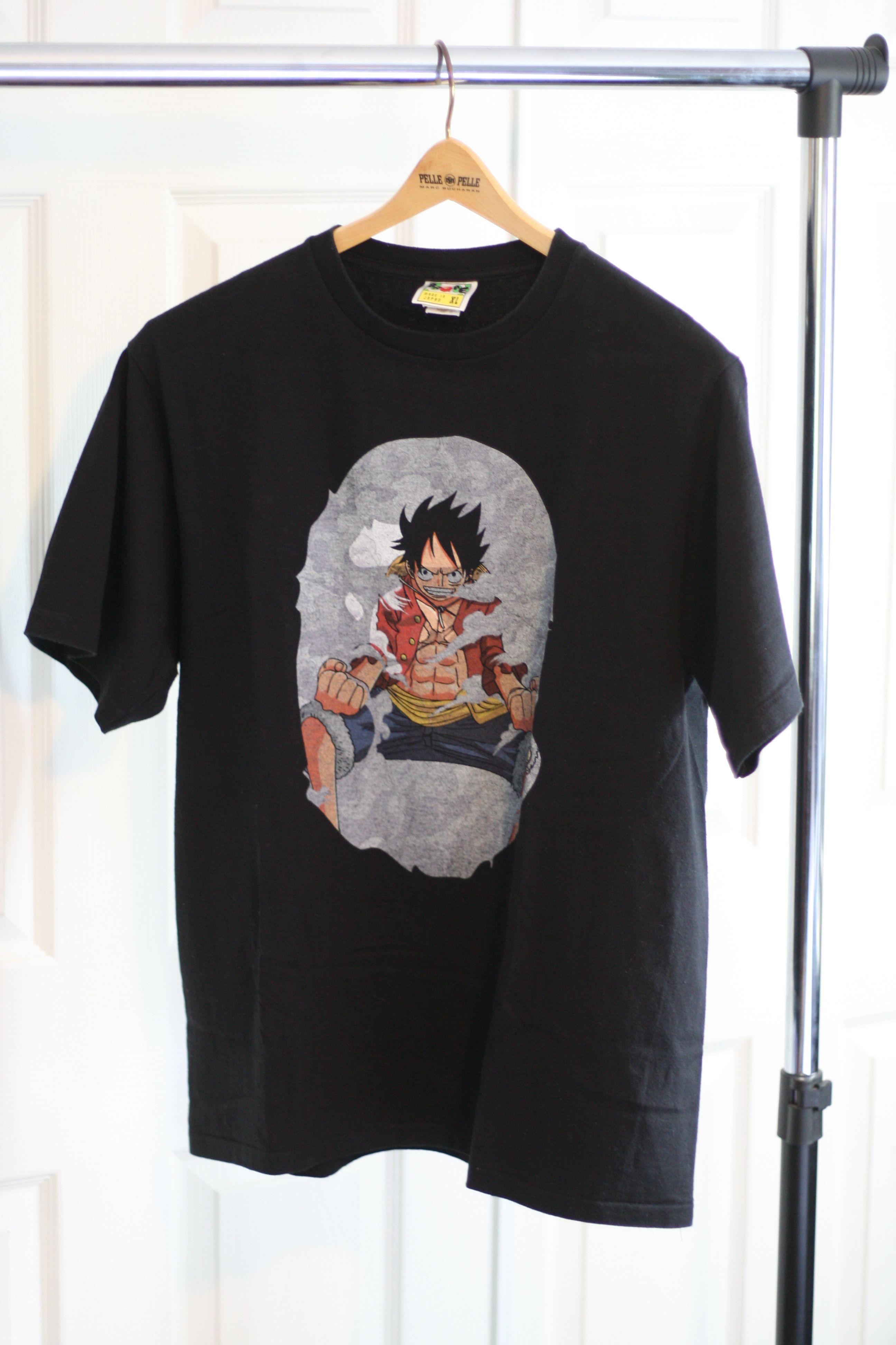Bape Bape x ONE PIECE Gear Second Luffy Bape Head Camo T | Grailed
