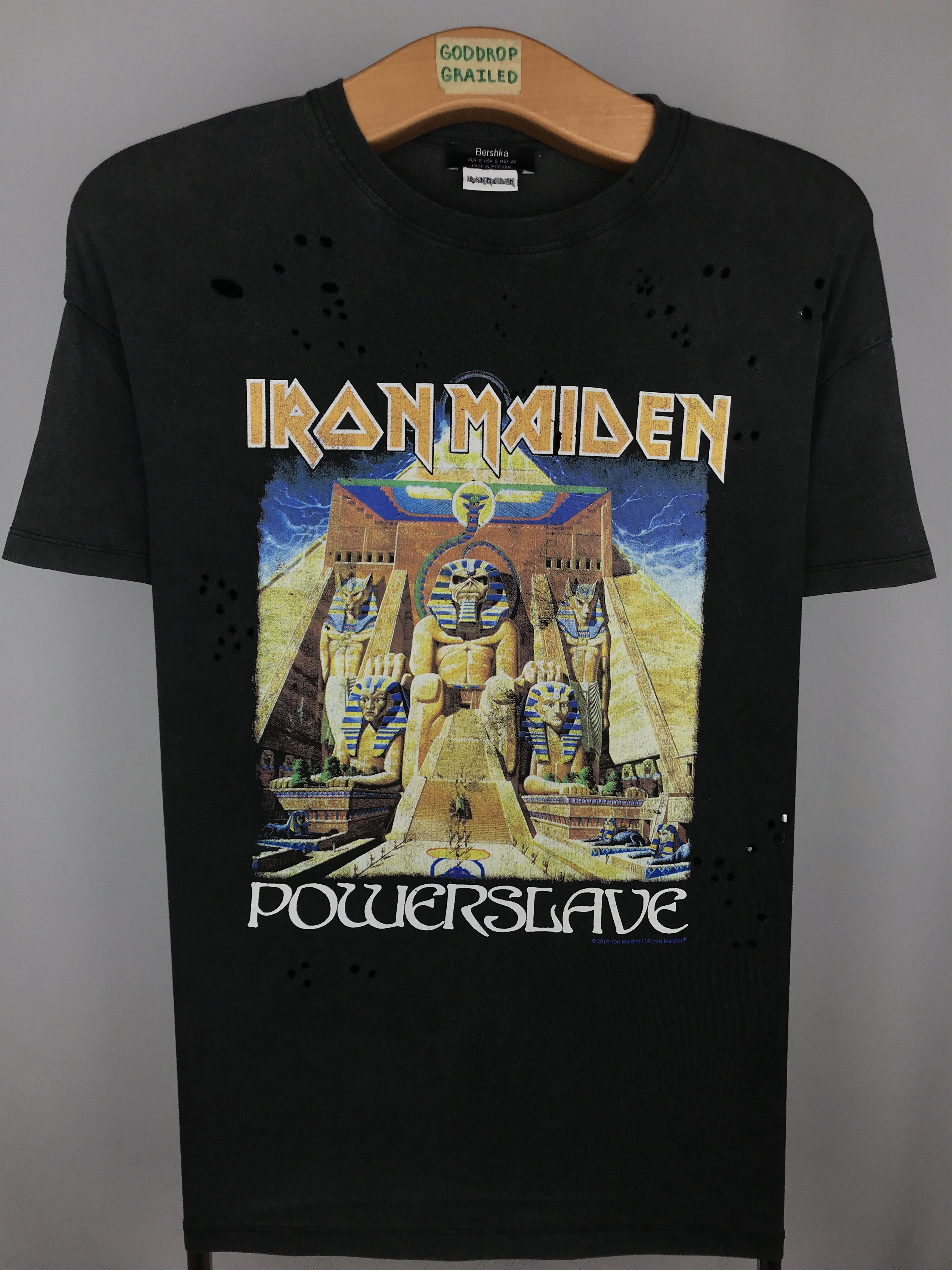 Band Tees × Rock T Shirt × Vintage 90S VINTAGE Iron Maiden Powerslave ...