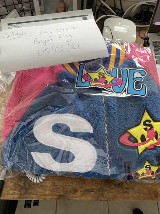 Sukamii Love Bomber Jacket sherpa | Grailed