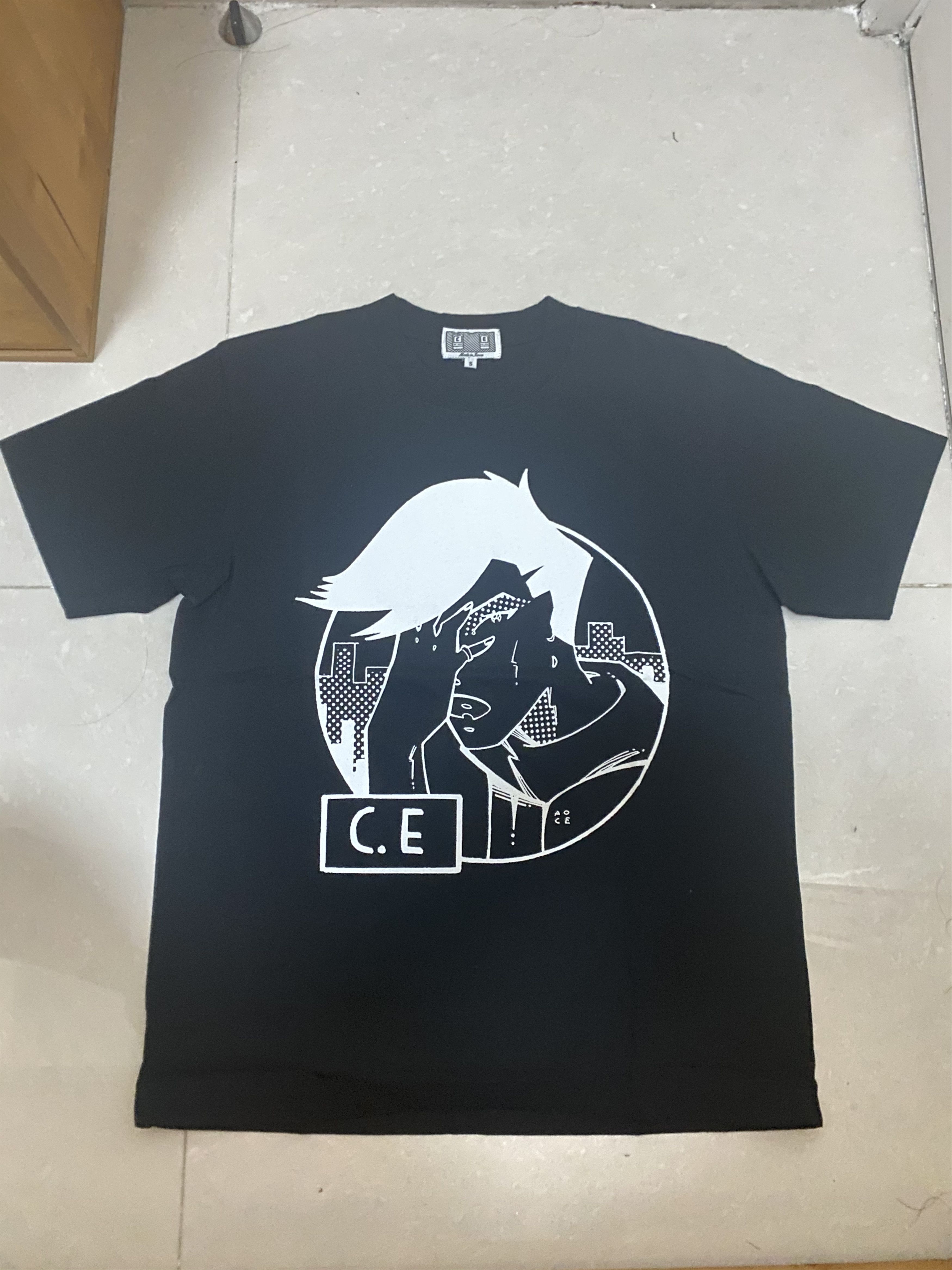 Cav Empt Cav Empt C.E. Face logo black T-shirt | Grailed