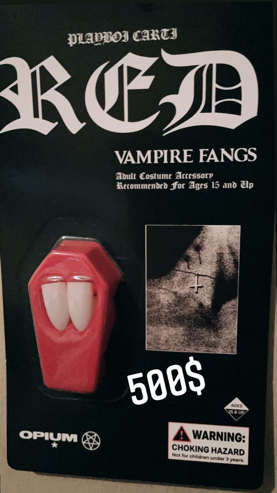 Playboi Carti Playboi Carti Vampire Fangs (Whole Lotta Red Collection ...