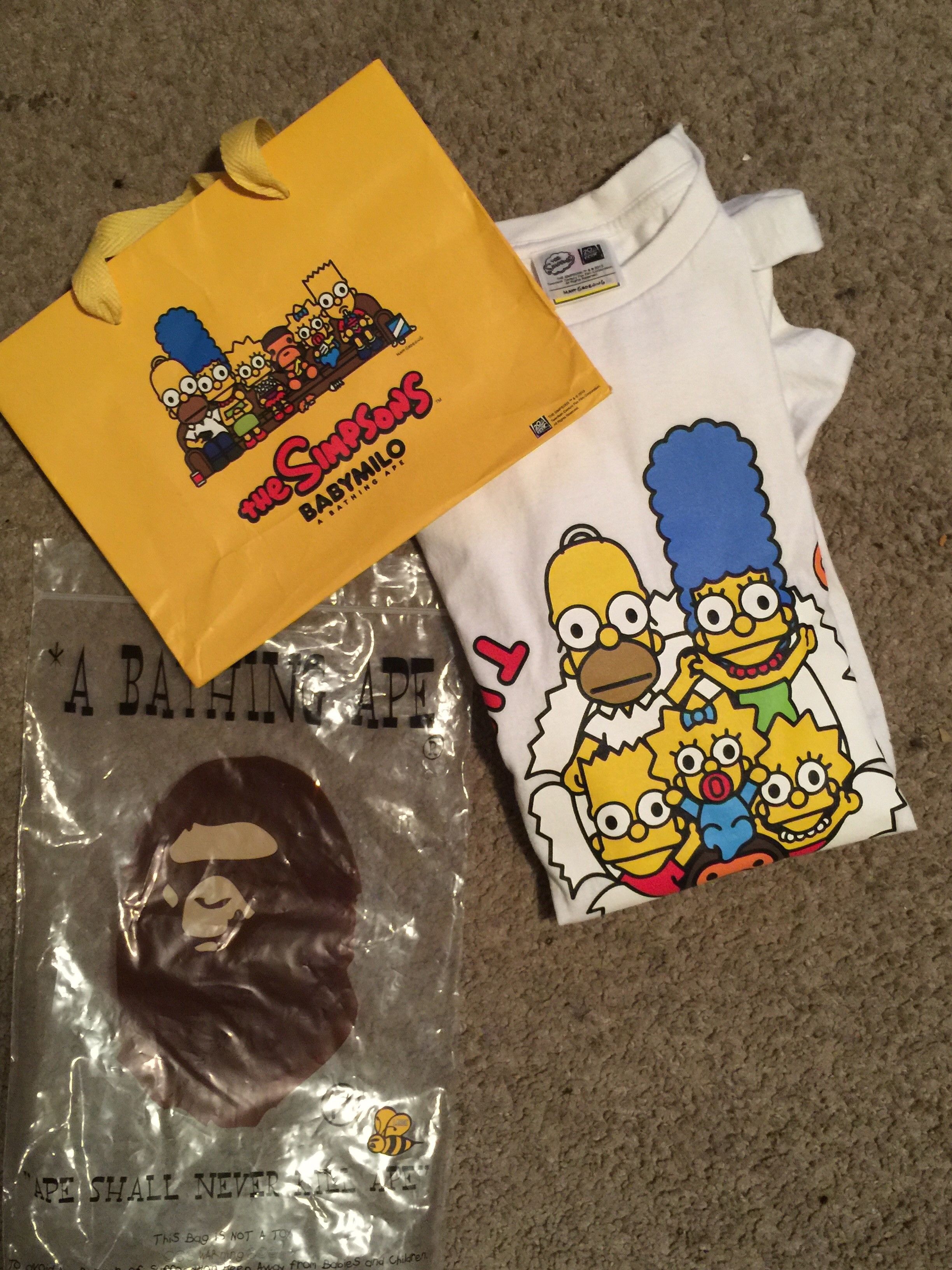 Bape Simpsons x Baby milo | Grailed