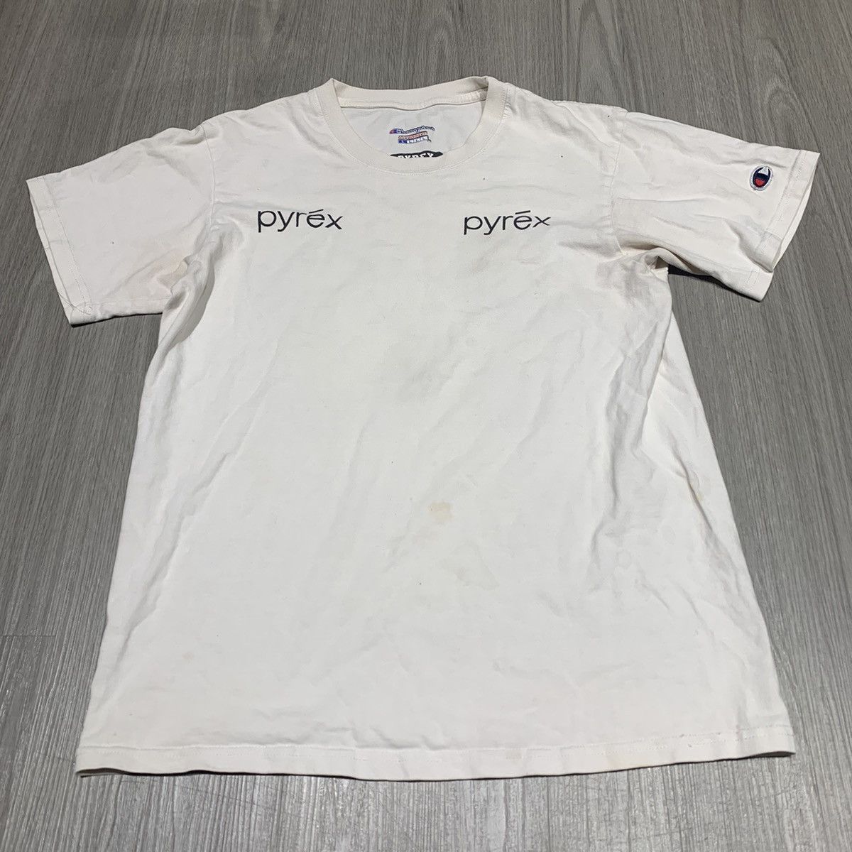 Off-White Pyrex Champion T-Shirt | Grailed