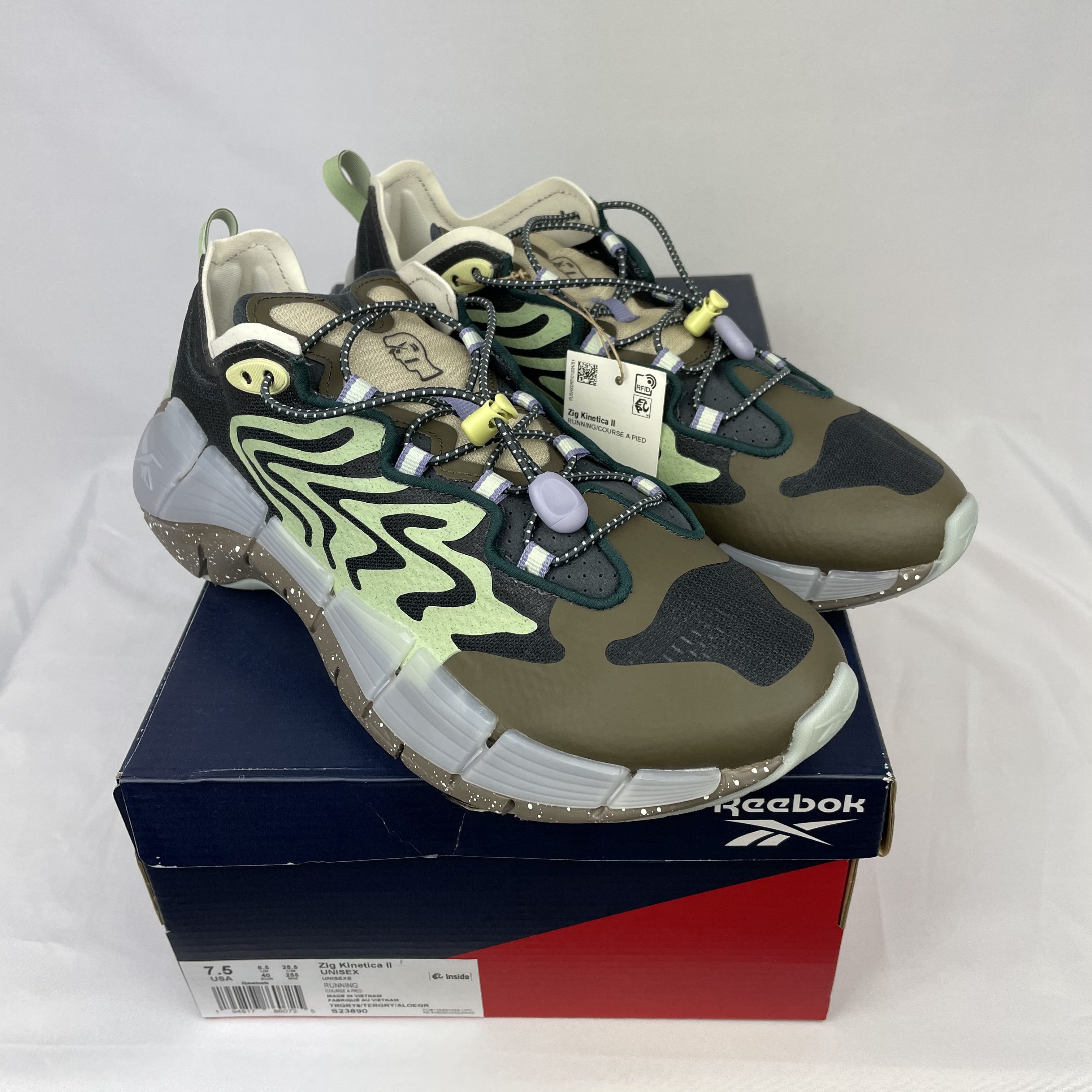 Reebok REEBOK X BRAIN DEAD ZIG KINETICA II | Grailed