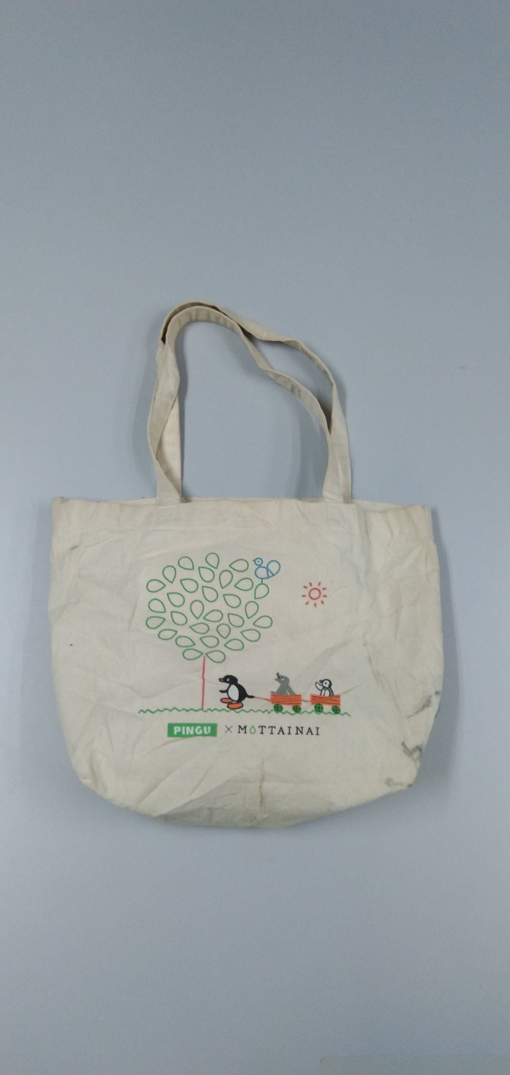 Cartoon Network × Japanese Brand PINGU X MOTTAINAI CANVAS TOTE BAG ...
