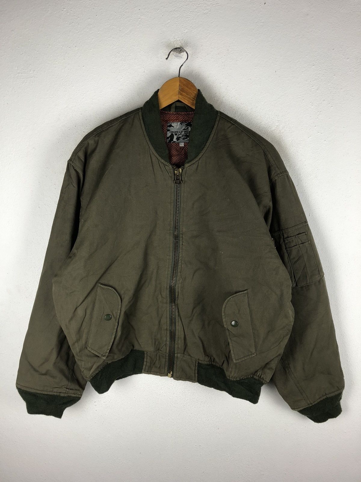 Brand LONELY WOLF BOMBER JACKET MILITARY STYLE | Grailed
