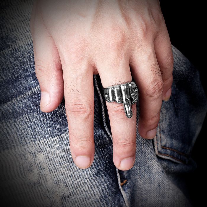 Custom Middle Finger Ring | Grailed
