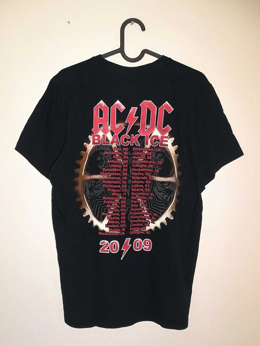 Vintage ACDC black ice Europe tour merch tees 00s starworld | Grailed