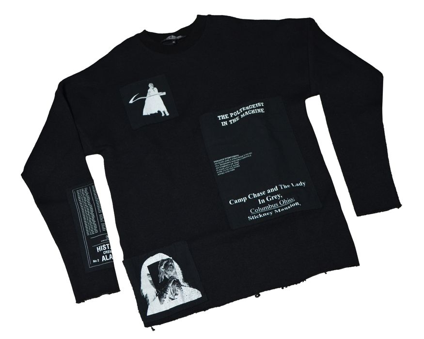 Raf Simons AW05 "History of My World" Poltergeist sweater | Grailed