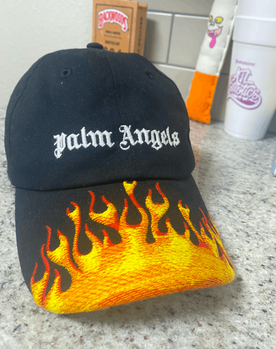 Palm Angels Palm Angels Dad Cap / Flame Brim | Grailed