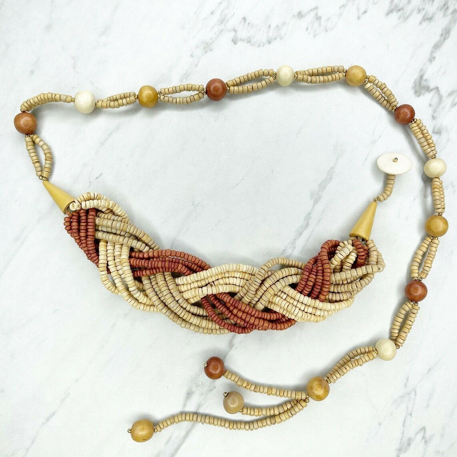 Other Multicolor Braided Woven Beaded Toggle Belt One Size | Grailed