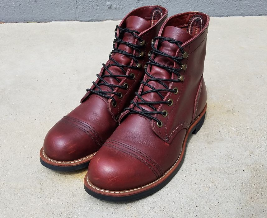 Red Wing RED WING Iron Ranger 8119 Oxblood Heritage Boots - Size 7.0 ...