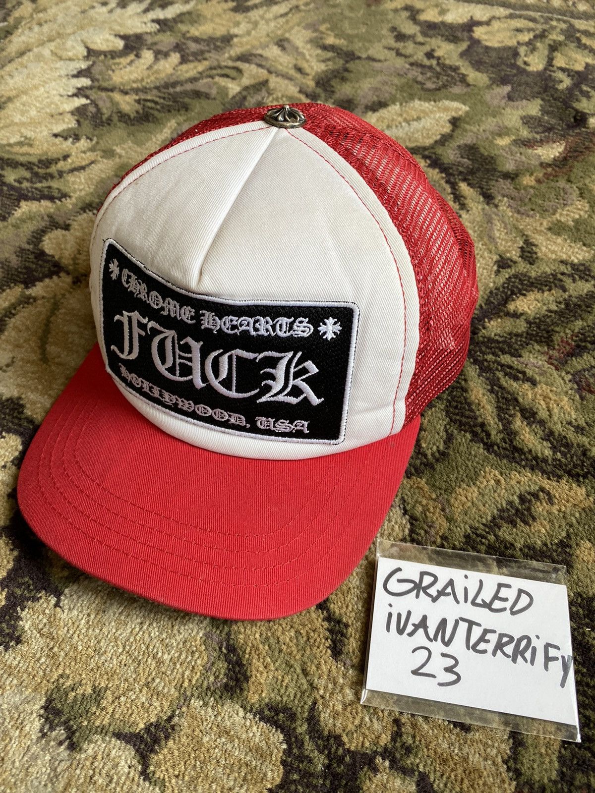 Chrome Hearts Chrome Hearts Fuck Hat | Grailed