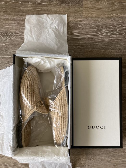 Gucci GUCCI Princeton Mule Raffia Loafer | Grailed