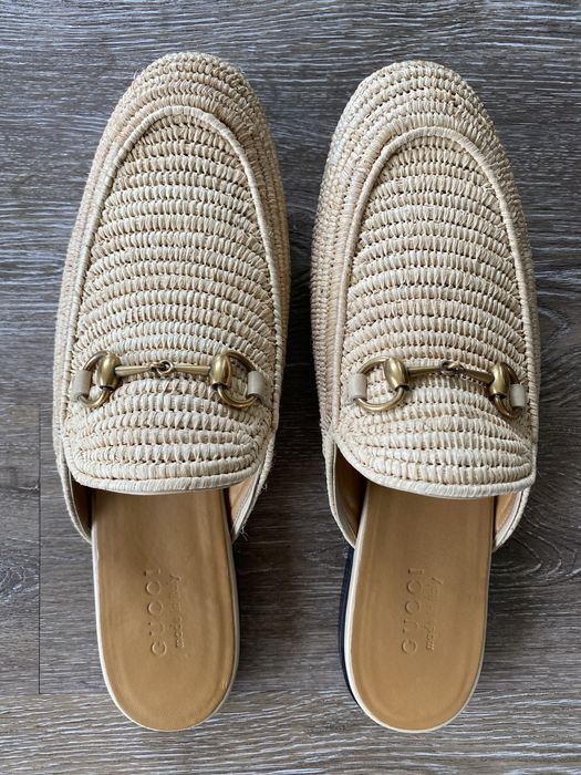Gucci GUCCI Princeton Mule Raffia Loafer | Grailed
